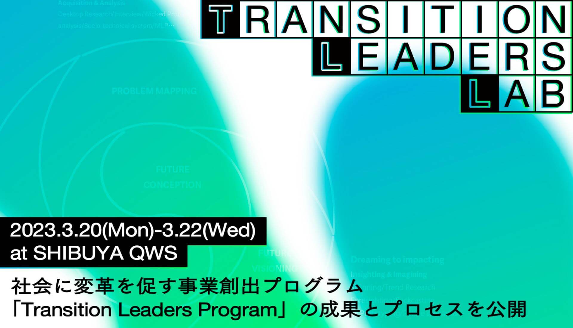[展示] Transition Leaders Lab 〜30名が挑んだ「トランジションデザイン」のプロセスと学び | Event ...